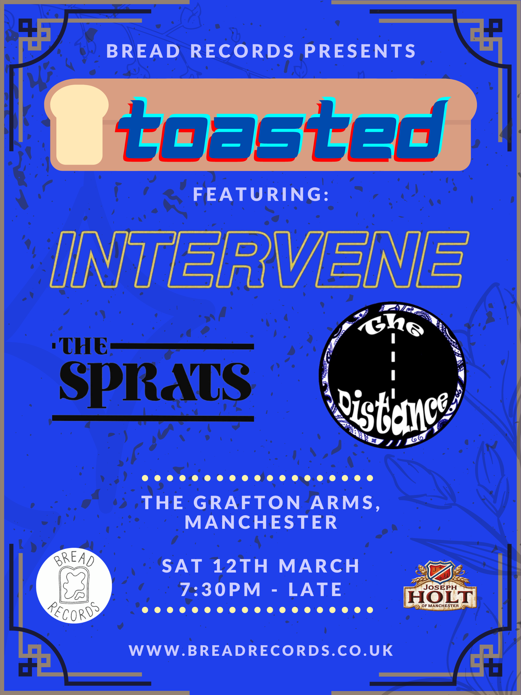 Our brand new band gigs “Toasted” with Intervene, The Sprats, and The ...