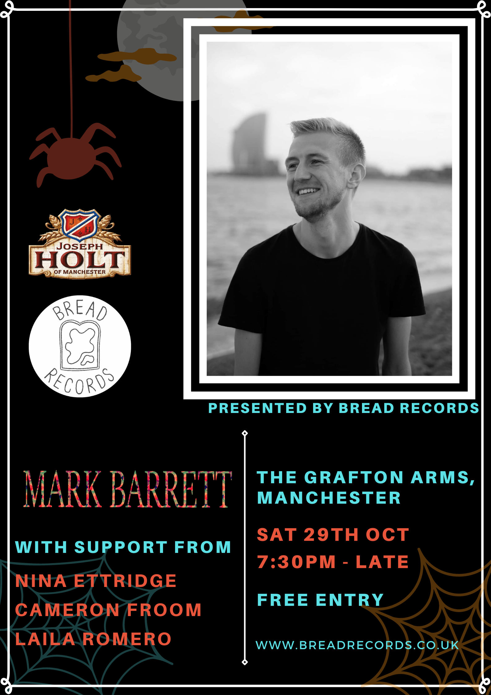Bread Records Present: Mark Barrett + Supports (Halloween special!) 👊 ...